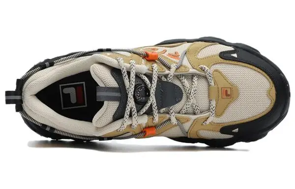 FILA Fluid 4 Low Top Sneakers - Tan/white/black