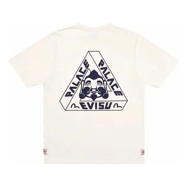 PALACE X Evisu Short Sleeve T-shirt - White