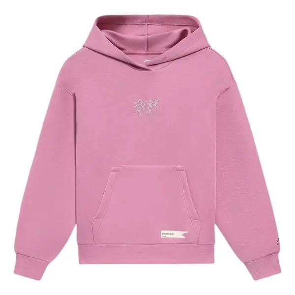 LI-NING Logo Hoodie - Pink