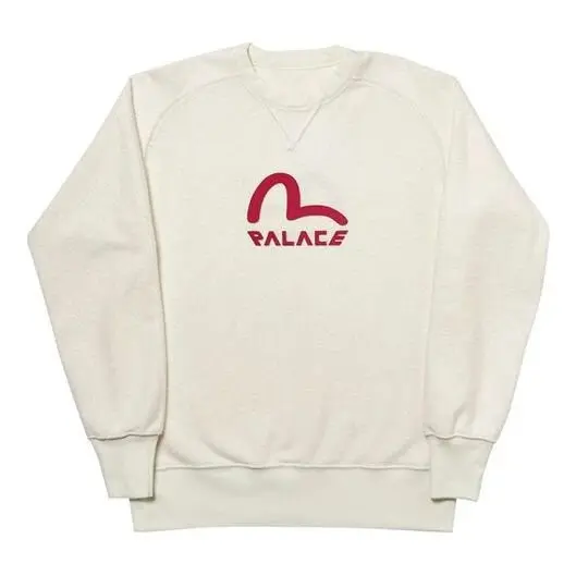 PALACE X Evisu Reversible Crewneck Sweatshirt - White