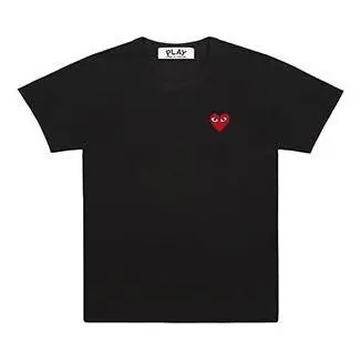 Play Comme Des Garcon Basic T-shirt Red Emblem