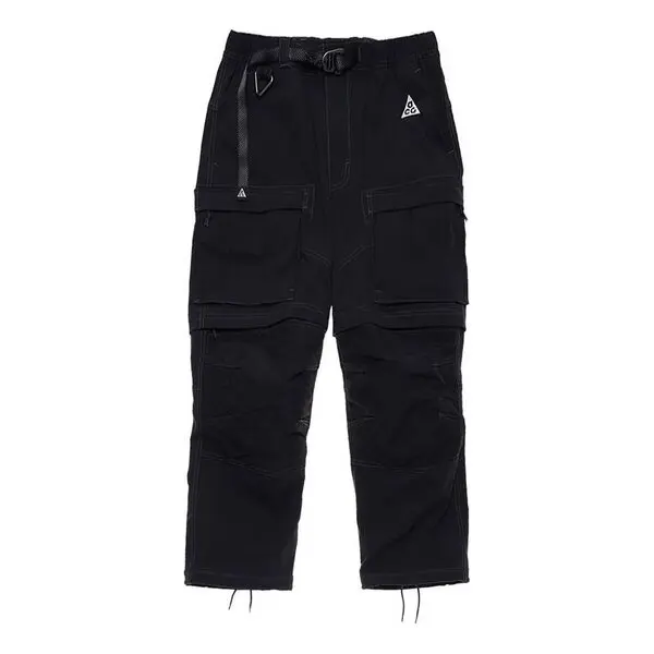 Nike X Smith Summit Cargo Pocket Bundle Feet Breathable Casual Long Pants - Black