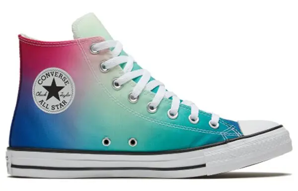 CONVERSE Chuck Taylor All Star High Top Sneakers - White/blue/pink