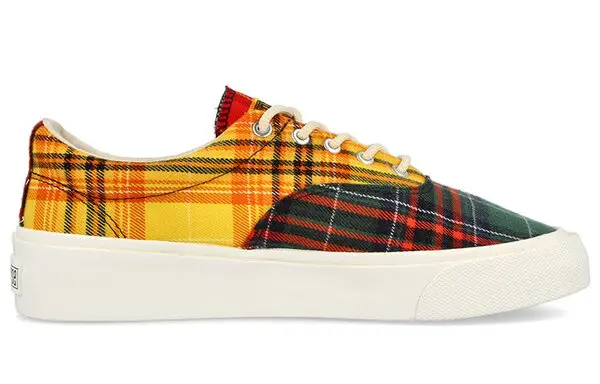 CONVERSE Skid Grip Low Twisted Plaid Sneakers