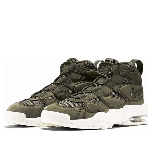 Nike Max Uptempo 2 High Top Sneakers - White