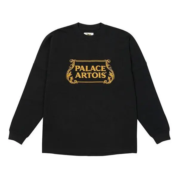 PALACE X Stella Artois Crossover Casual Alphabet Long Sleeve - Black