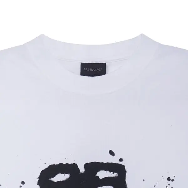 Balenciaga Hand-drawn Bb Icon T-shirt Medium Fit 'white Black