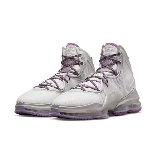 Nike Lebron 19 "the Cast" High Top Sneakers - Grey/purple