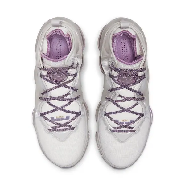 Nike Lebron 19 "the Cast" High Top Sneakers - Grey/purple