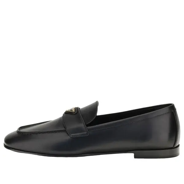 Prada Fw25 Triangle Logo Loafer - Black