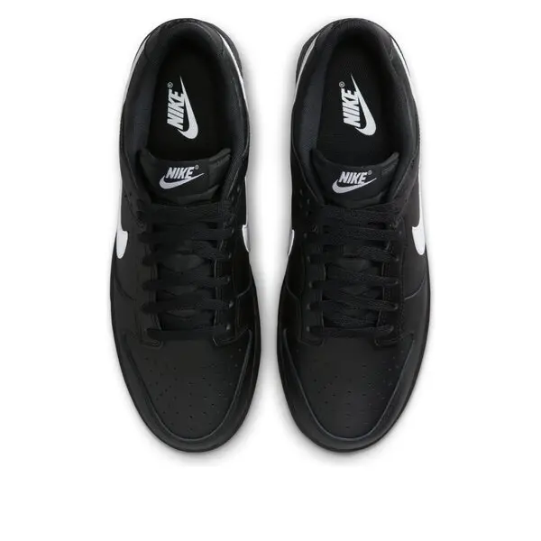Nike Dunk Low "black White Swoosh" Sneakers