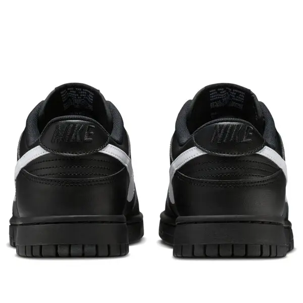 Nike Dunk Low "black White Swoosh" Sneakers