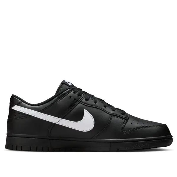 Nike Dunk Low "black White Swoosh" Sneakers