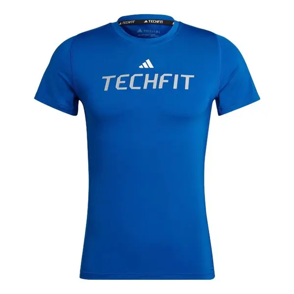 Adidas Techfit Printed Crewneck Short Sleeve T-shirt - Multi-color