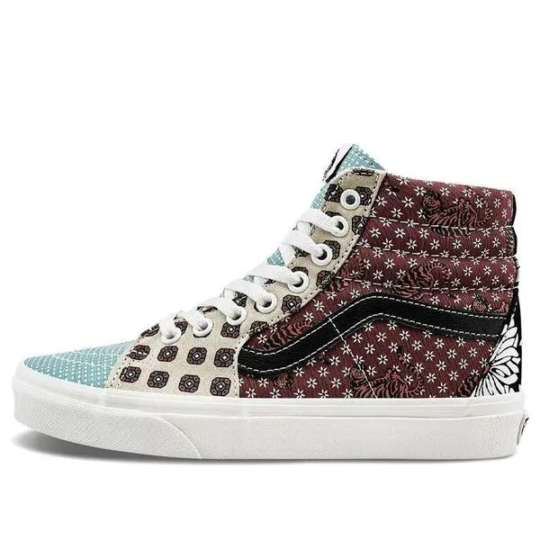 VANS Sk8-hi Tiger Patchwork High Top Sneakers - Black