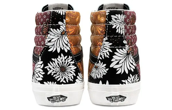 VANS Sk8-hi Tiger Patchwork High Top Sneakers - Black