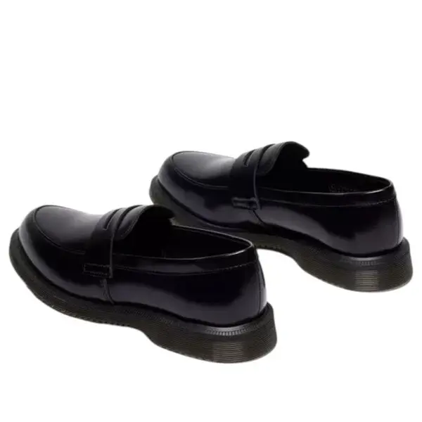 Dr. Martens Temara Polished Smooth Leather Loafers - Black
