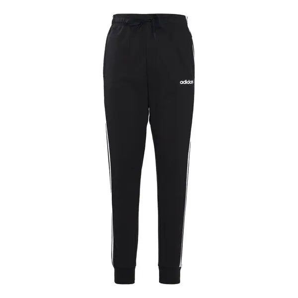 Adidas Essentials 3-stripes Tapered Cuffed Pants - Black