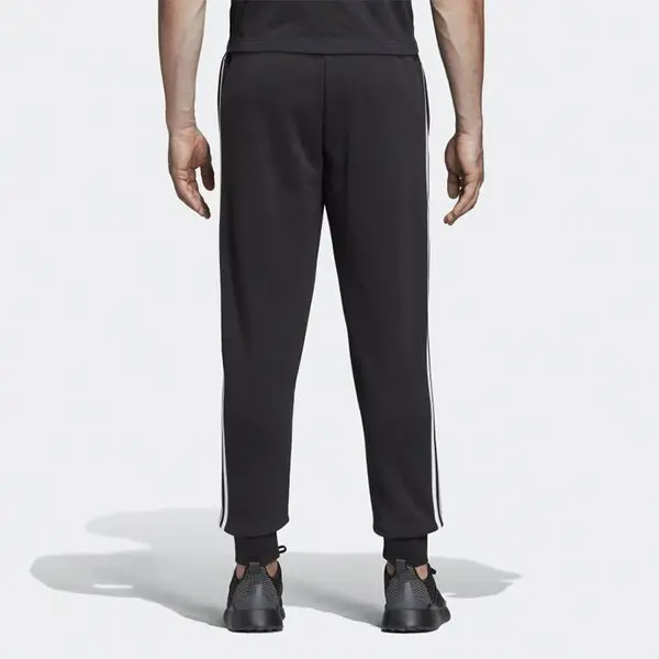 Adidas Essentials 3-stripes Tapered Cuffed Pants - Black