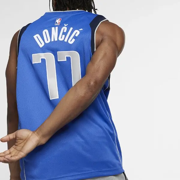Nike Nba Dallas Mavericks Luka Doncic #77 Basketball Jersey - Blue