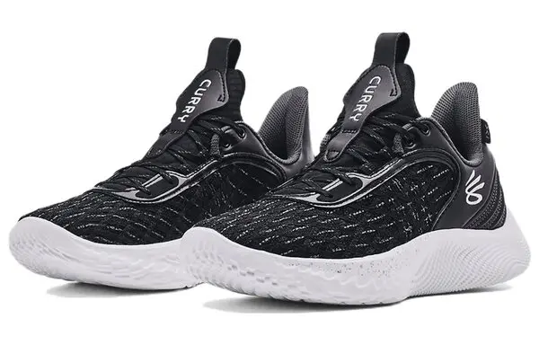 Under Armour Curry Flow Team Low Top Sneakers - Black/white