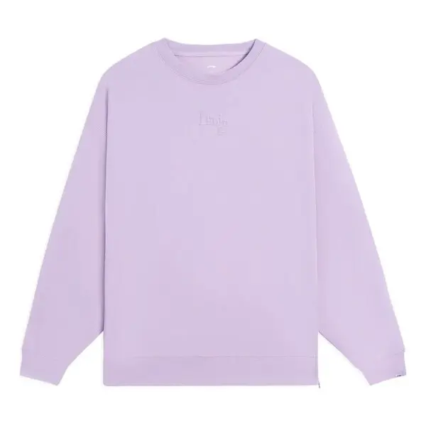 LI-NING Lifestyle Classic Plain Sweatshirt - Purple
