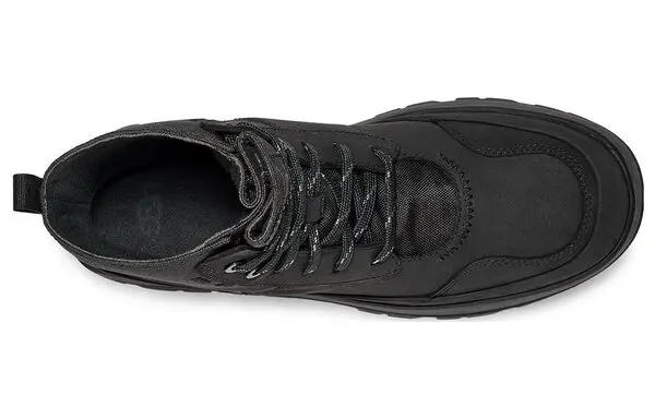 UGG Lug Sole Lace-up Boots - Black