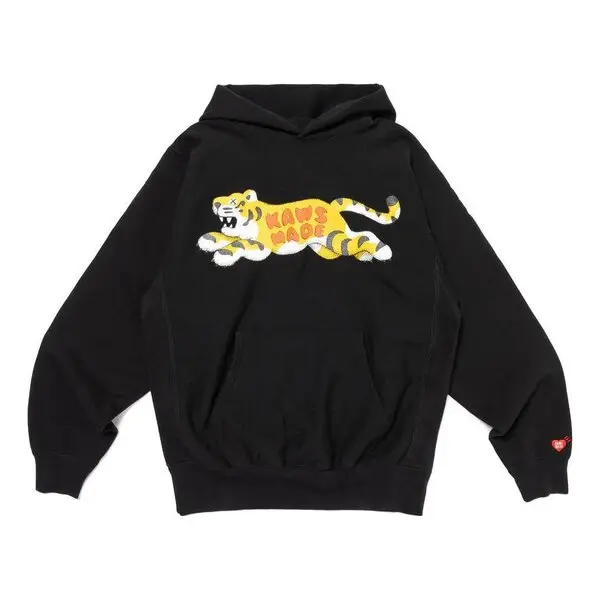 HUMAN MADE X Kaws Made Tiger Hoodie - Black