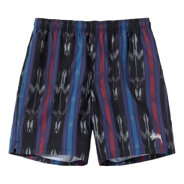StÜssy Ikat Stripe Water Short - Black/blue