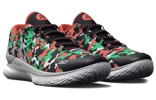 Under Armour Curry 1 Low Flotro Athletic Sneakers - Black/multi-color