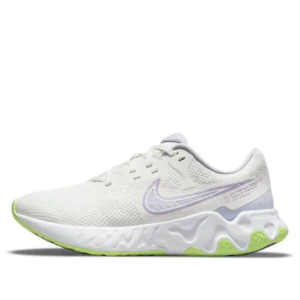 Nike Renew Ride 2 Athletic Sneakers - White/purple/green