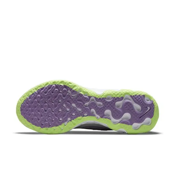 Nike Renew Ride 2 Athletic Sneakers - White/purple/green