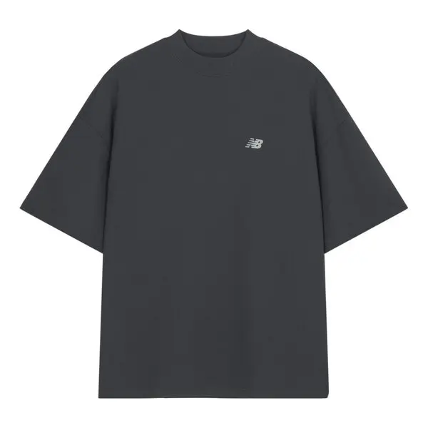 NEW BALANCE Logo Cotton T-shirt - Grey