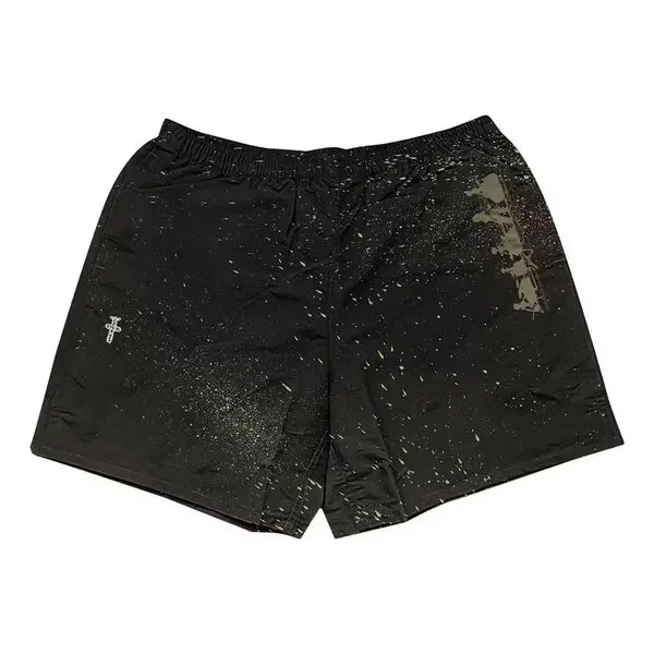 TRAVIS SCOTT Cactus Jack Splatter Shorts - Black