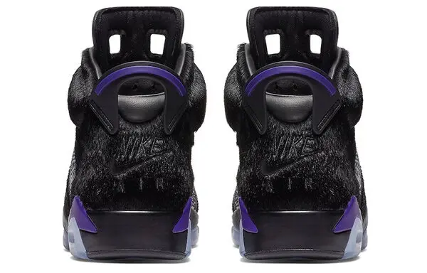 JORDAN Social Status X 6 Retro 'pony Hair' High Top Sneakers - Black/dark Concord
