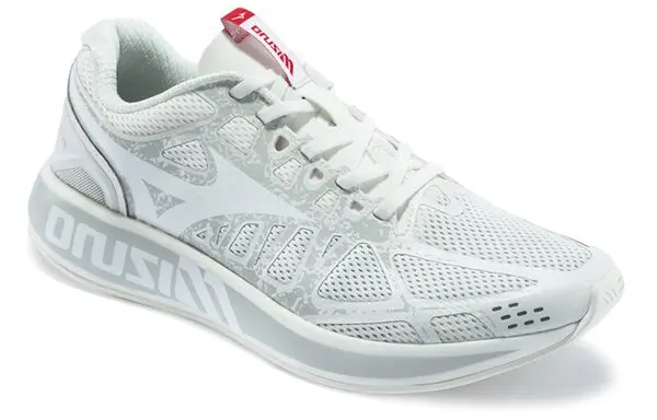 Mizuno Piloteer White Athletic Sneakers - White/grey
