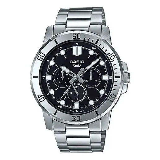 Casio Stainless Steel Quartz Analog Watch - Black