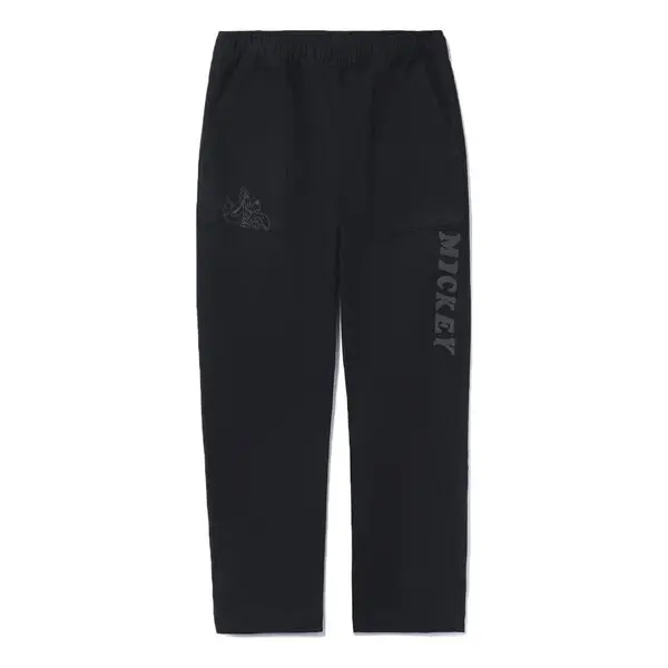 LI-NING X Disney Graphic Straight Pants - Black