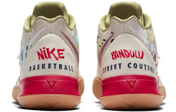 Nike Bandulu X Kyrie 5 "embroidered Splatters" Sneakers - Cream