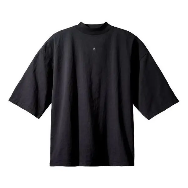 Yeezy X Balenciaga Logo 3/4 Sleeve Tee - Black