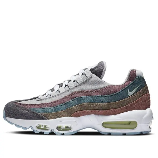 Nike Max 95 Recycled Canvas Pack Sneakers - Blueyellowpink