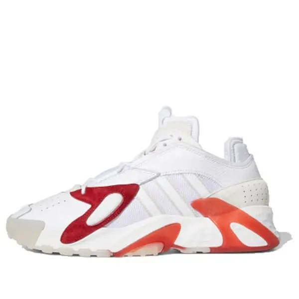 Adidas Streetball High Top Sneakers - White/red