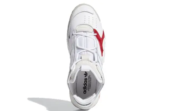 Adidas Streetball High Top Sneakers - White/red