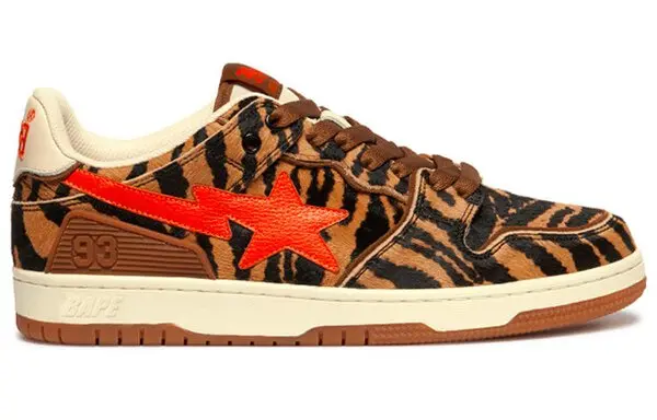 A BATHING APE Sk8 Sta Sneakers - Black/brown