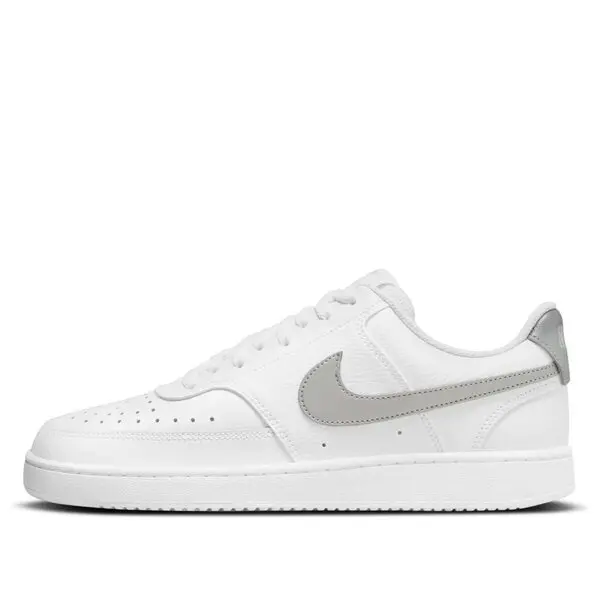 Nike Court Vision Low 'white Metallic Silver - White/grey
