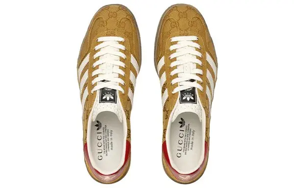 Adidas X Gucci Gazelle Gg Monogram Sneakers - Beige/brown