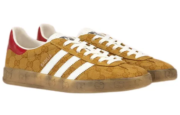 Adidas X Gucci Gazelle Gg Monogram Sneakers - Beige/brown