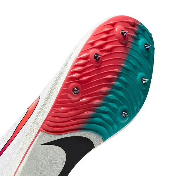 Nike Zoomx Dragonfly Track Spikes - White/black/hyper Jade