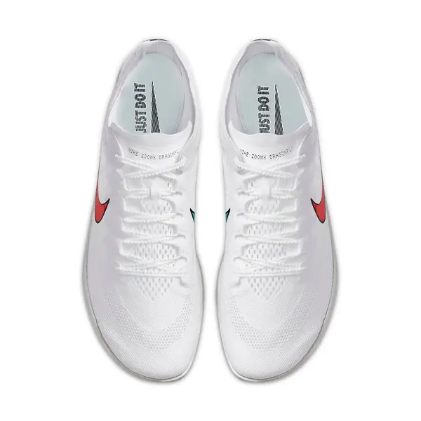 Nike Zoomx Dragonfly Track Spikes - White/black/hyper Jade