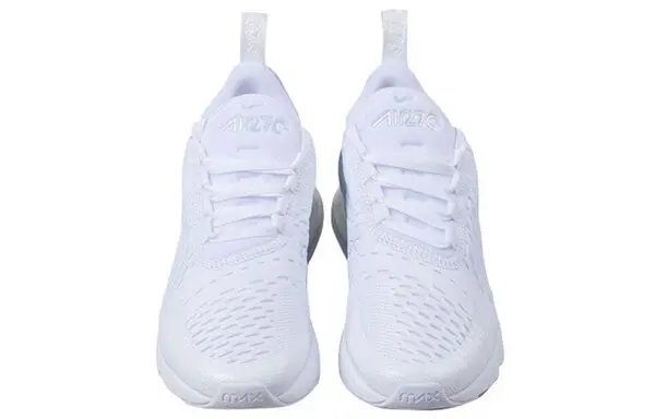 Nike Max 270 Metallic Summit White Athletic Sneakers - White/blue